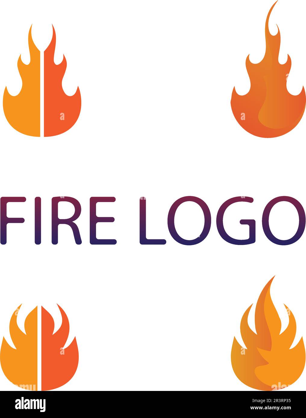 Fire flame nature logo and symbols icons template Stock Vector Image ...