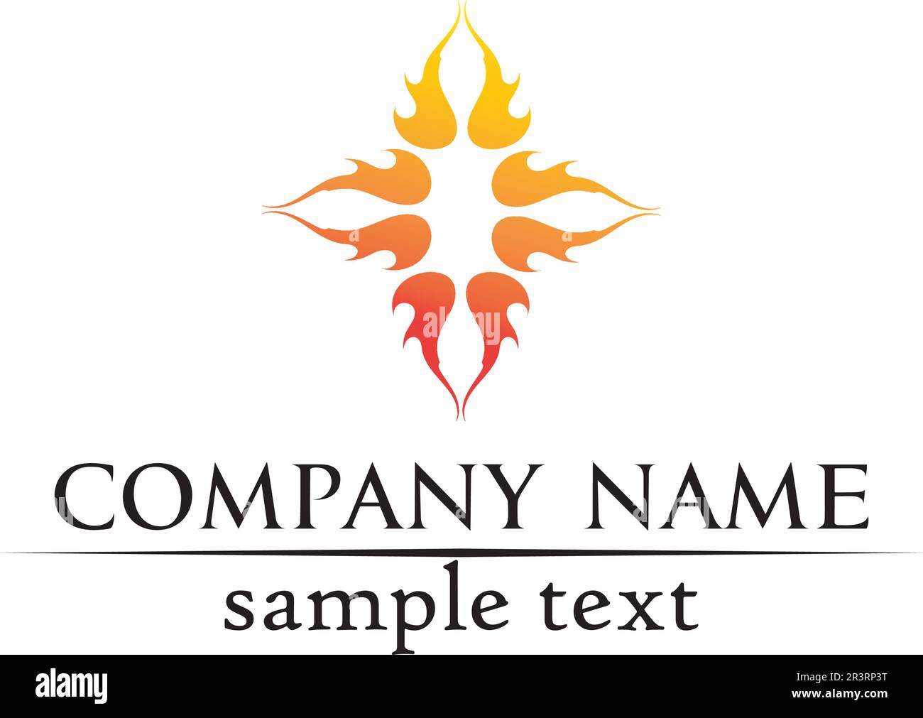 Fire flame nature logo and symbols icons template Stock Vector Image ...