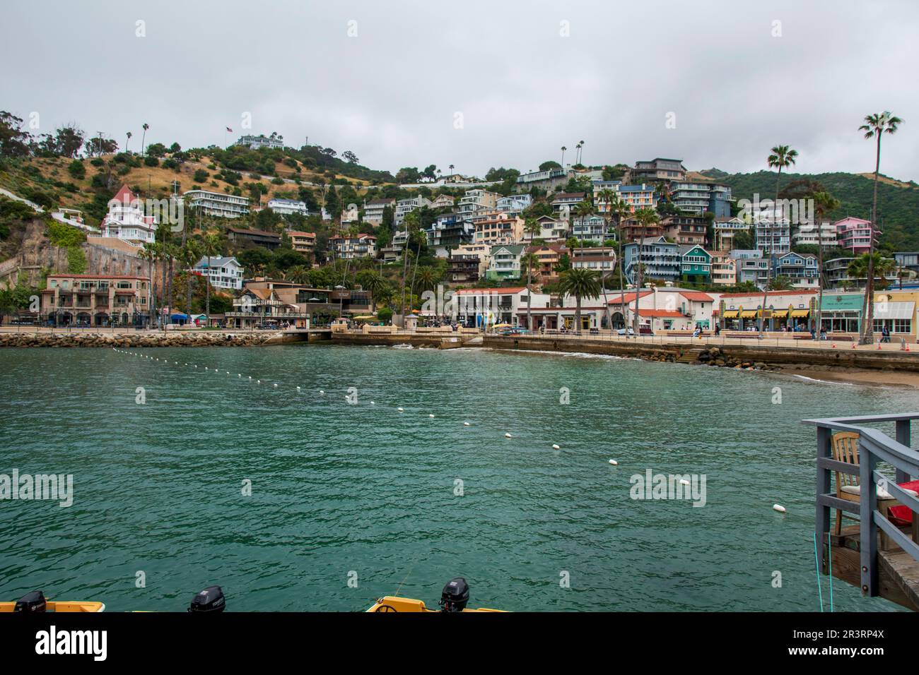 The city of Avalon is the main population center on Catalina Island, CA ...