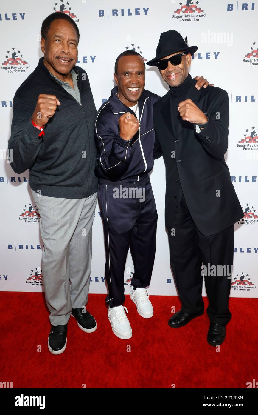 Beverly Hills, Ca. 24th May, 2023. Dave Winfield, Sugar Ray Leonard and ...