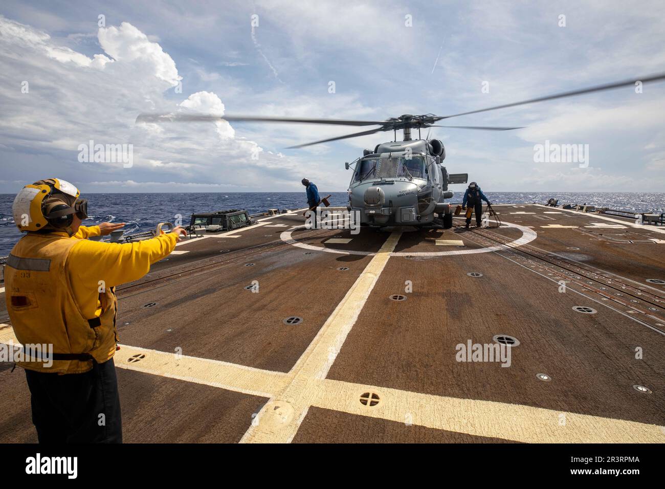 230520-N-XX566-1118 SOUTH CHINA SEA (May 20, 2022) An MH-60R Seahawk ...