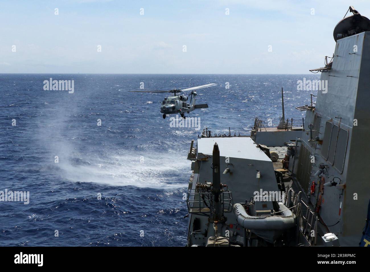 230520-N-XX566-1003 SOUTH CHINA SEA (May 20, 2022) An MH-60R Seahawk ...