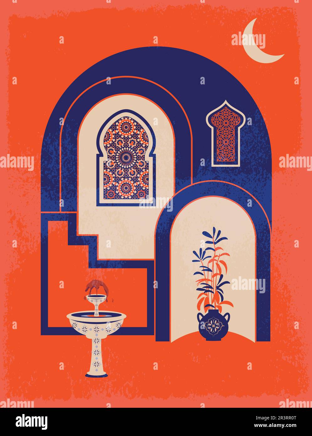 Moroccan doors and windows Stock Vector Images - Alamy