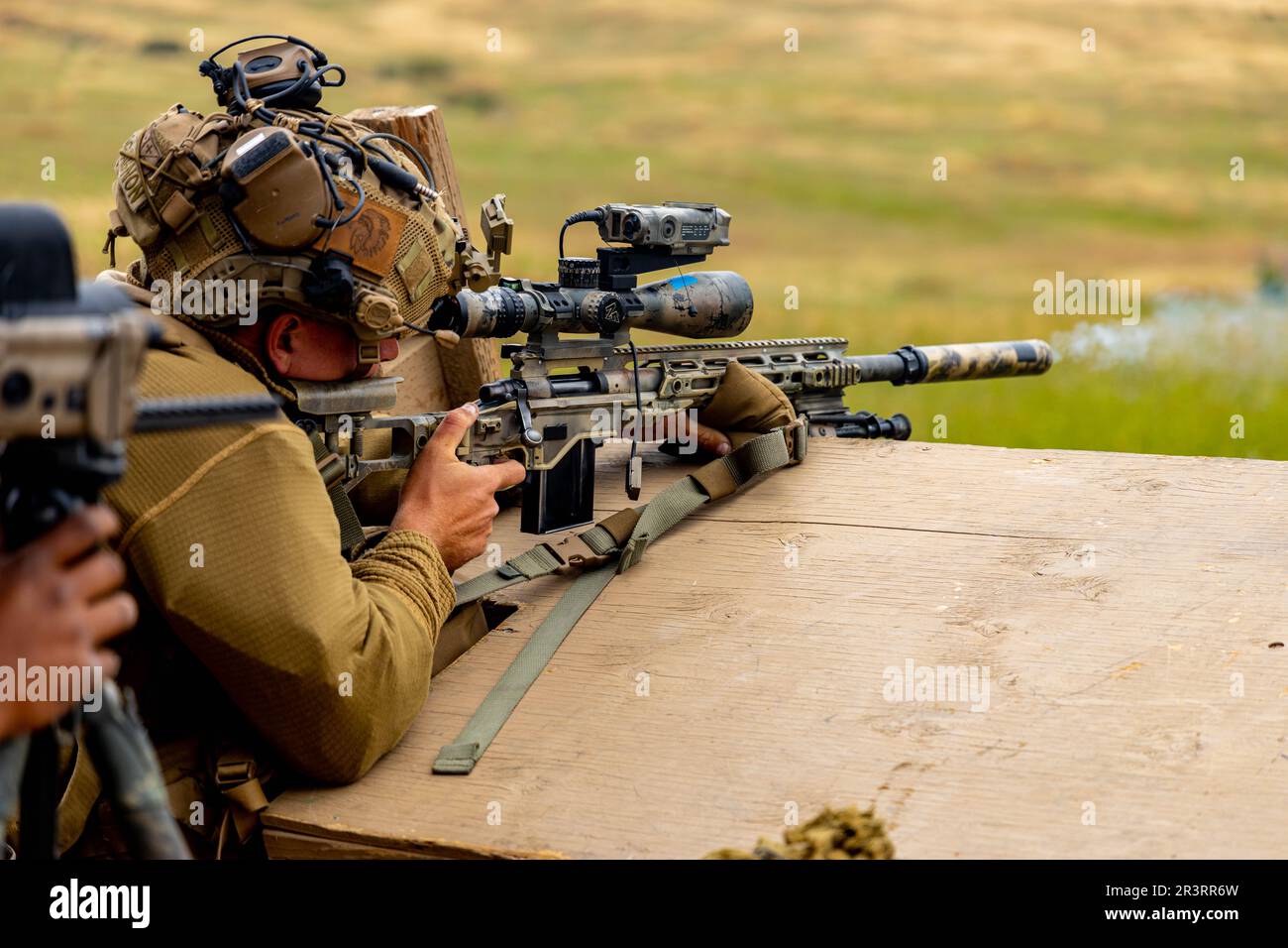 U.S. Marine Corps Sgt. Connor Gagnon, a scout sniper with 1st Battalion, 1st Marine Regiment ...