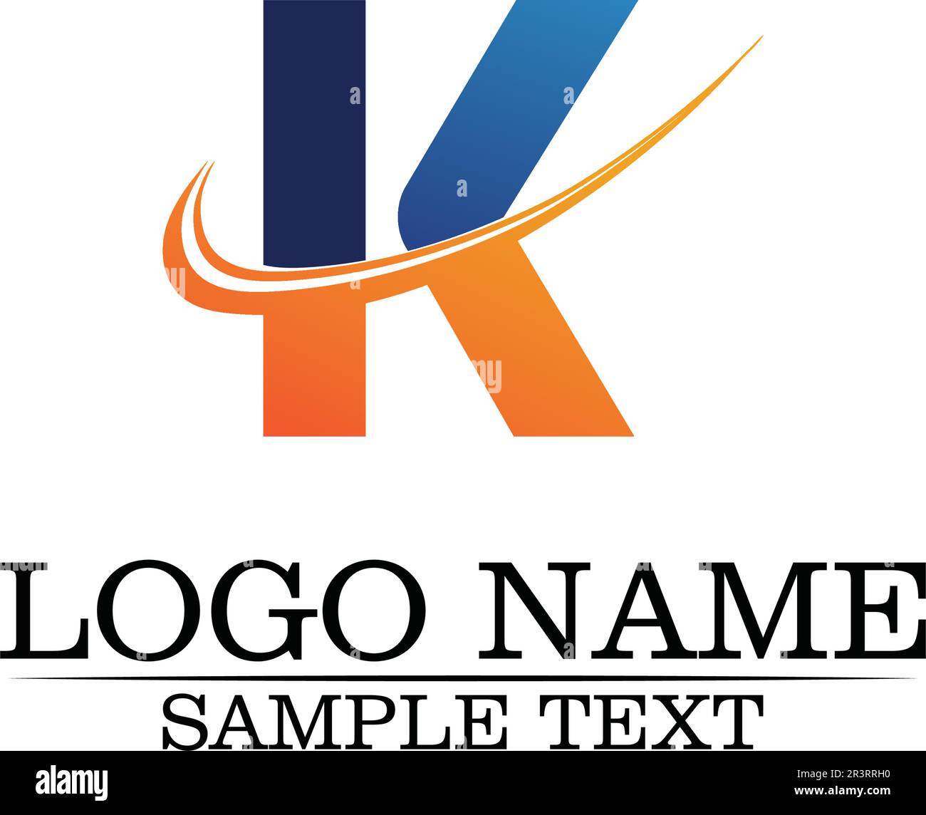 k letter k logo design and vector Stock Vector Image & Art - Alamy
