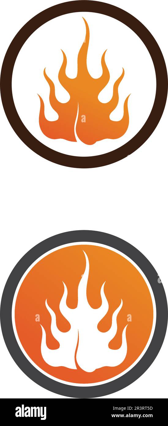 Fire flame nature logo and symbols icons template Stock Vector Image ...