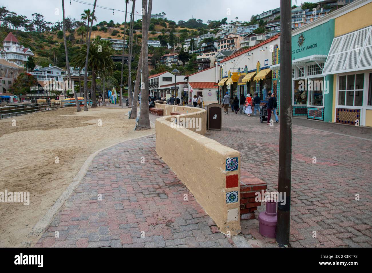 The city of Avalon is the main population center on Catalina Island, CA ...