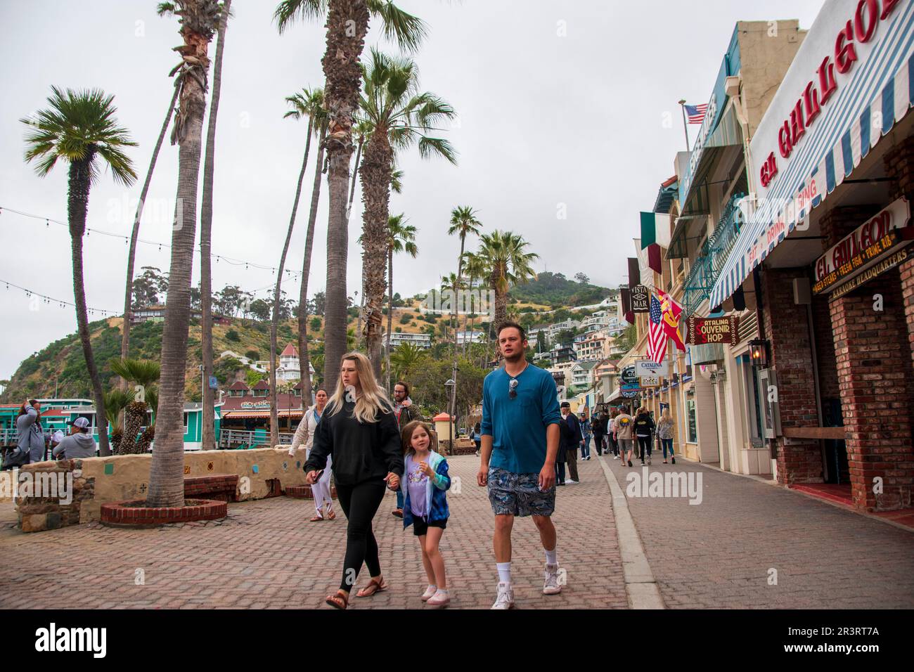 The city of Avalon is the main population center on Catalina Island, CA ...
