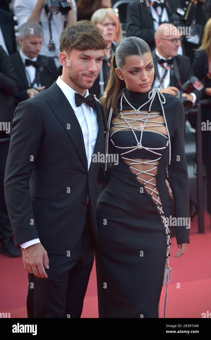 Cannes, France. 24th May, 2023. Pierre Gasly and Francisca Gomes attend the "La Passion De Dodin ...