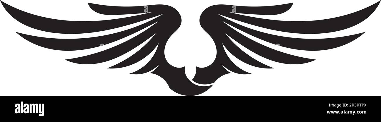 Falcon Wings Logo Template vector icon logo design Stock Vector Image ...