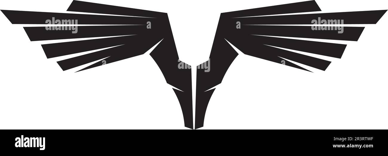 Falcon Wings Logo Template vector icon logo design Stock Vector Image ...