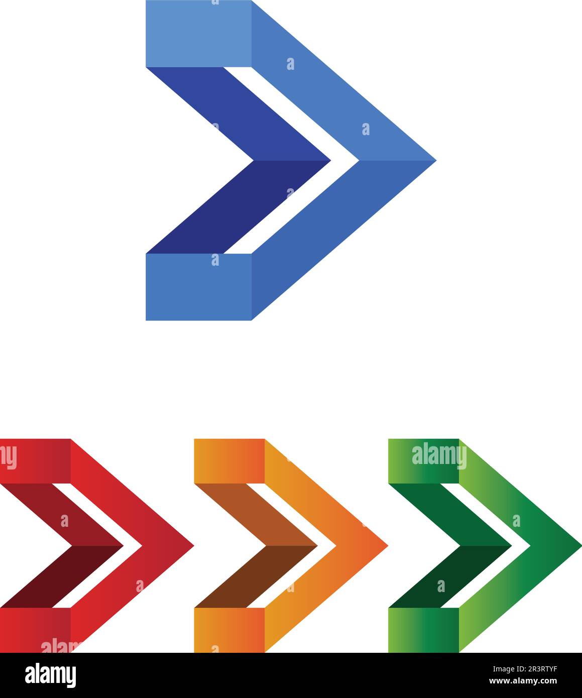 Arrows vector illustration icon Logo Template design Stock Vector Image ...