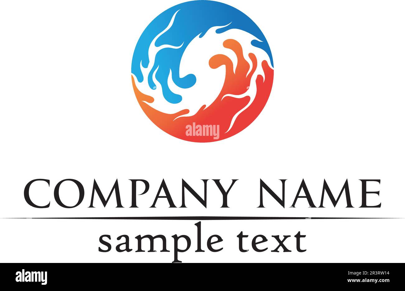 Fire flame nature logo and symbols icons template Stock Vector Image ...