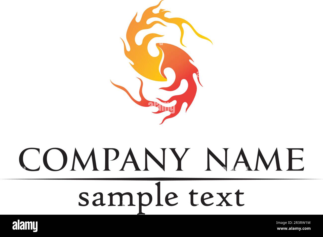 Fire flame nature logo and symbols icons template Stock Vector Image ...
