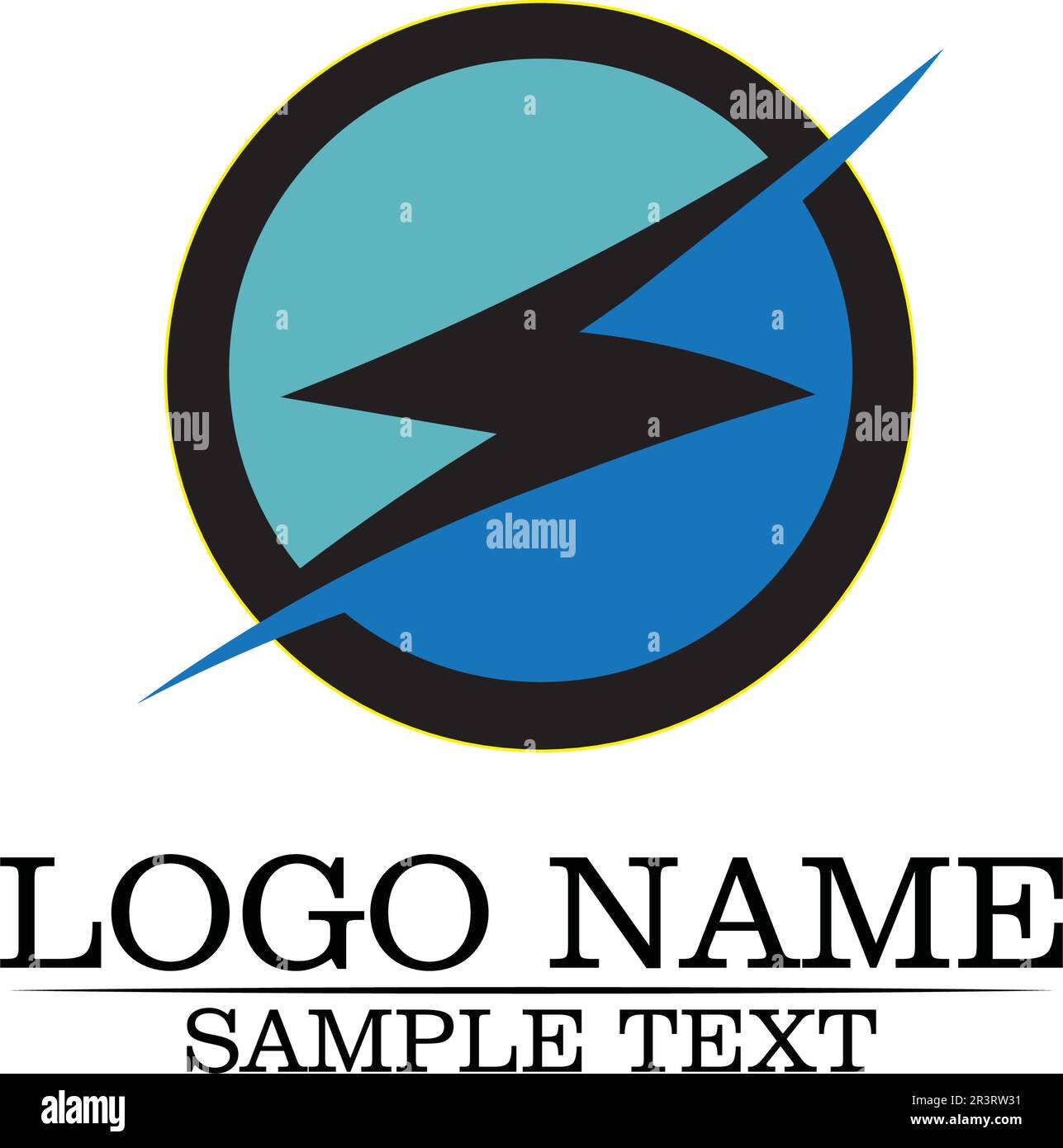 electric Vector lightning icon logo and symbols Stock Vector Image ...