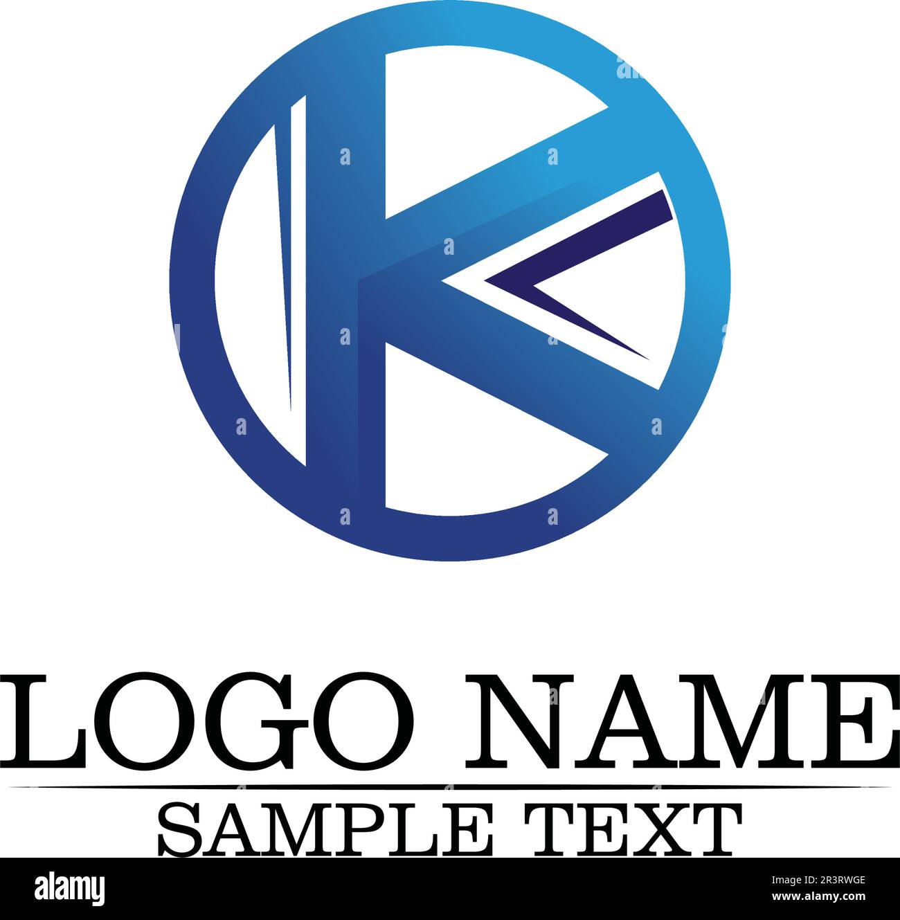 k letter k logo design and vector Stock Vector Image & Art - Alamy