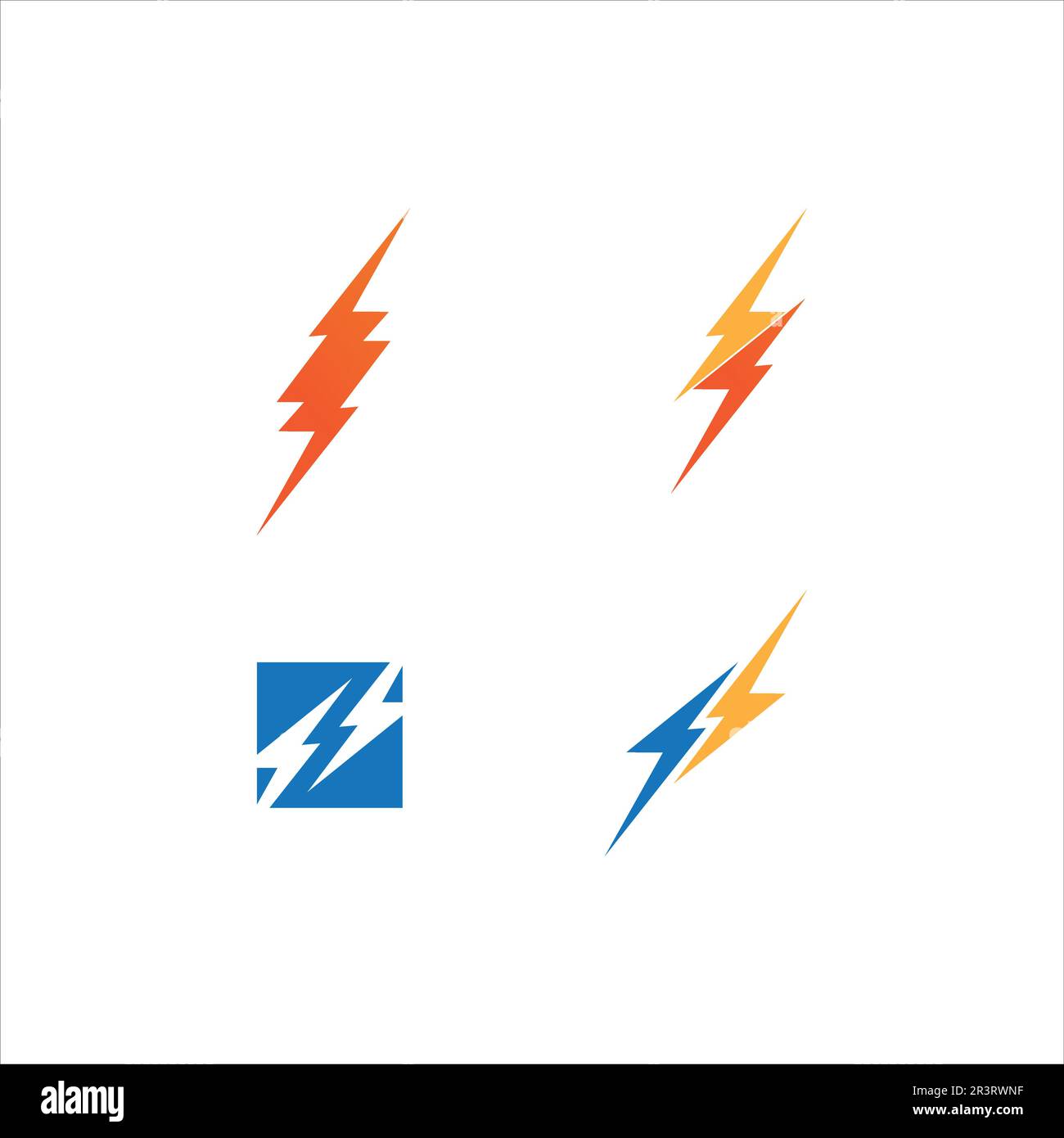 flash electric Vector lightning icon logo and symbols Stock Vector ...