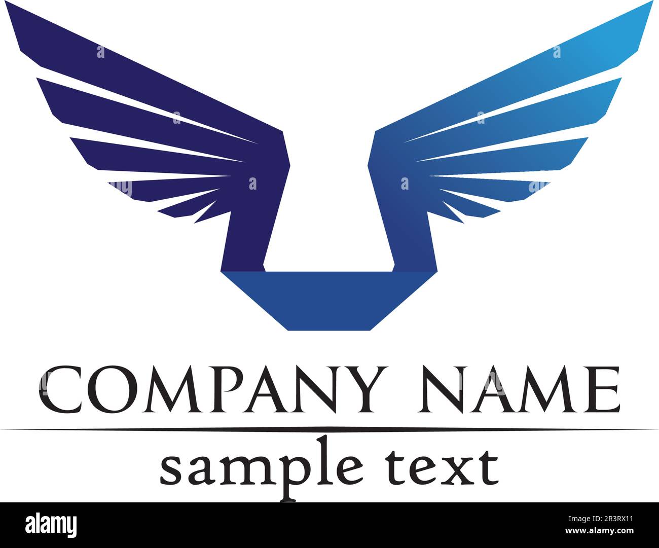 Falcon Wings Logo Template vector icon logo design Stock Vector Image ...