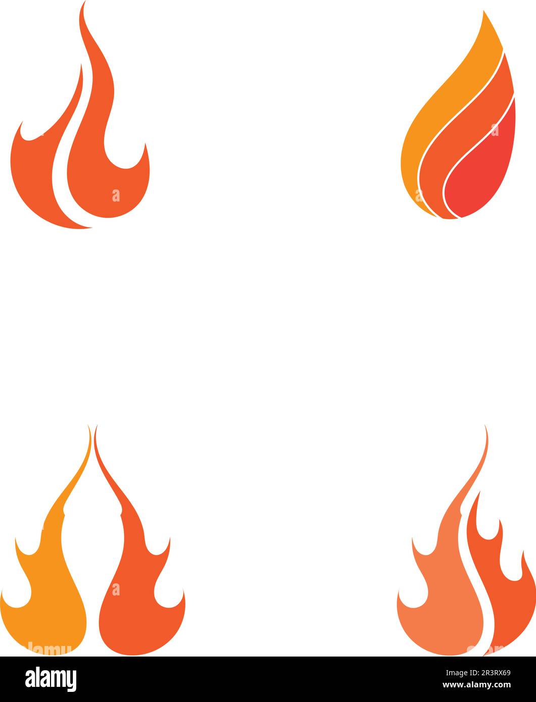 Fire flame nature logo and symbols icons template Stock Vector Image ...