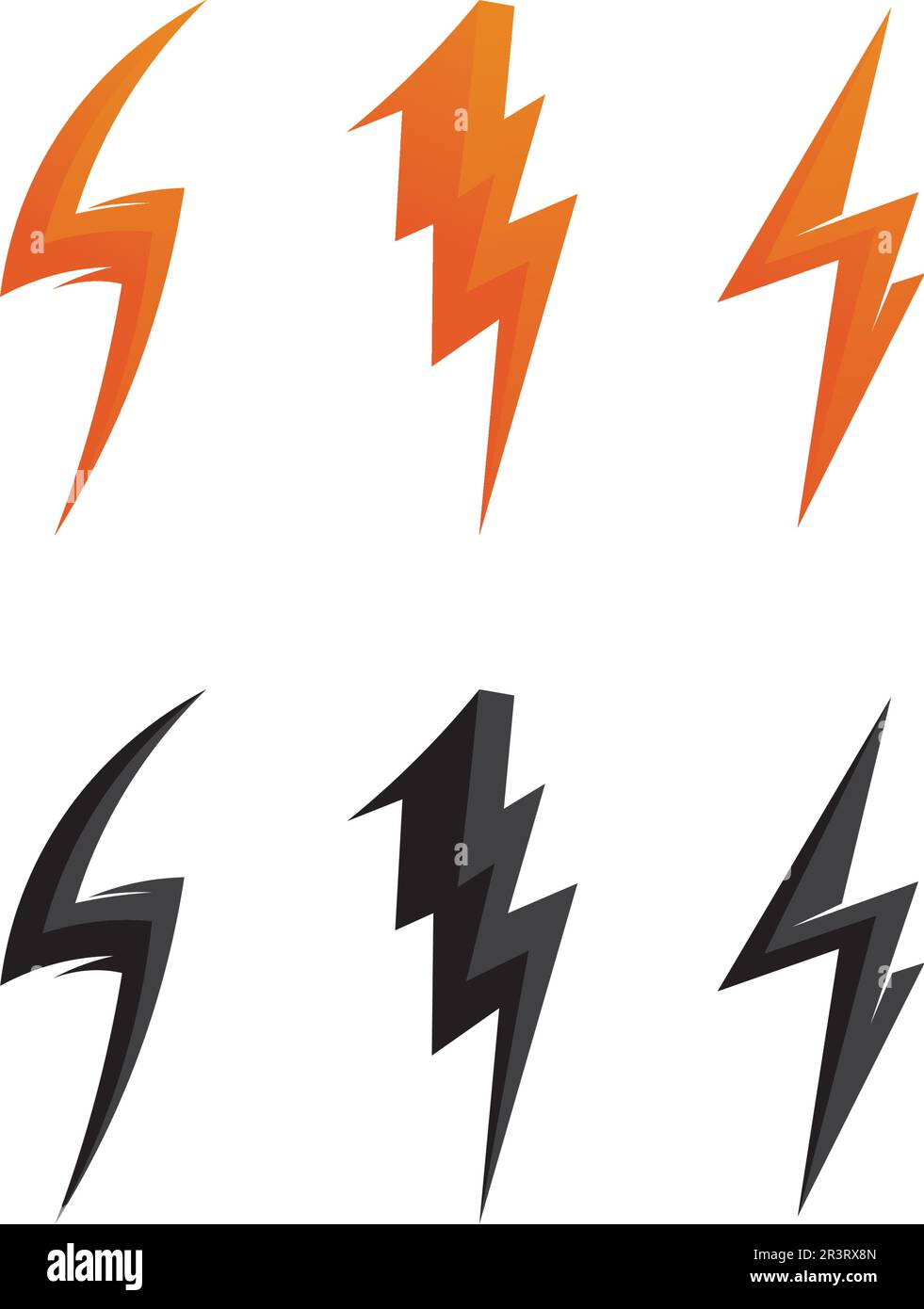 electric Vector lightning icon logo and symbols Stock Vector Image ...