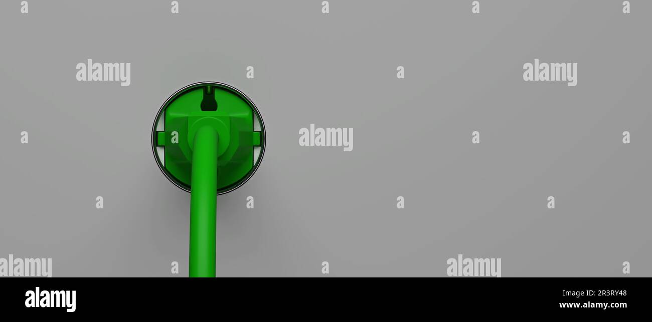 Power plugs with rising arrow in front of background - 3D Illustration ...