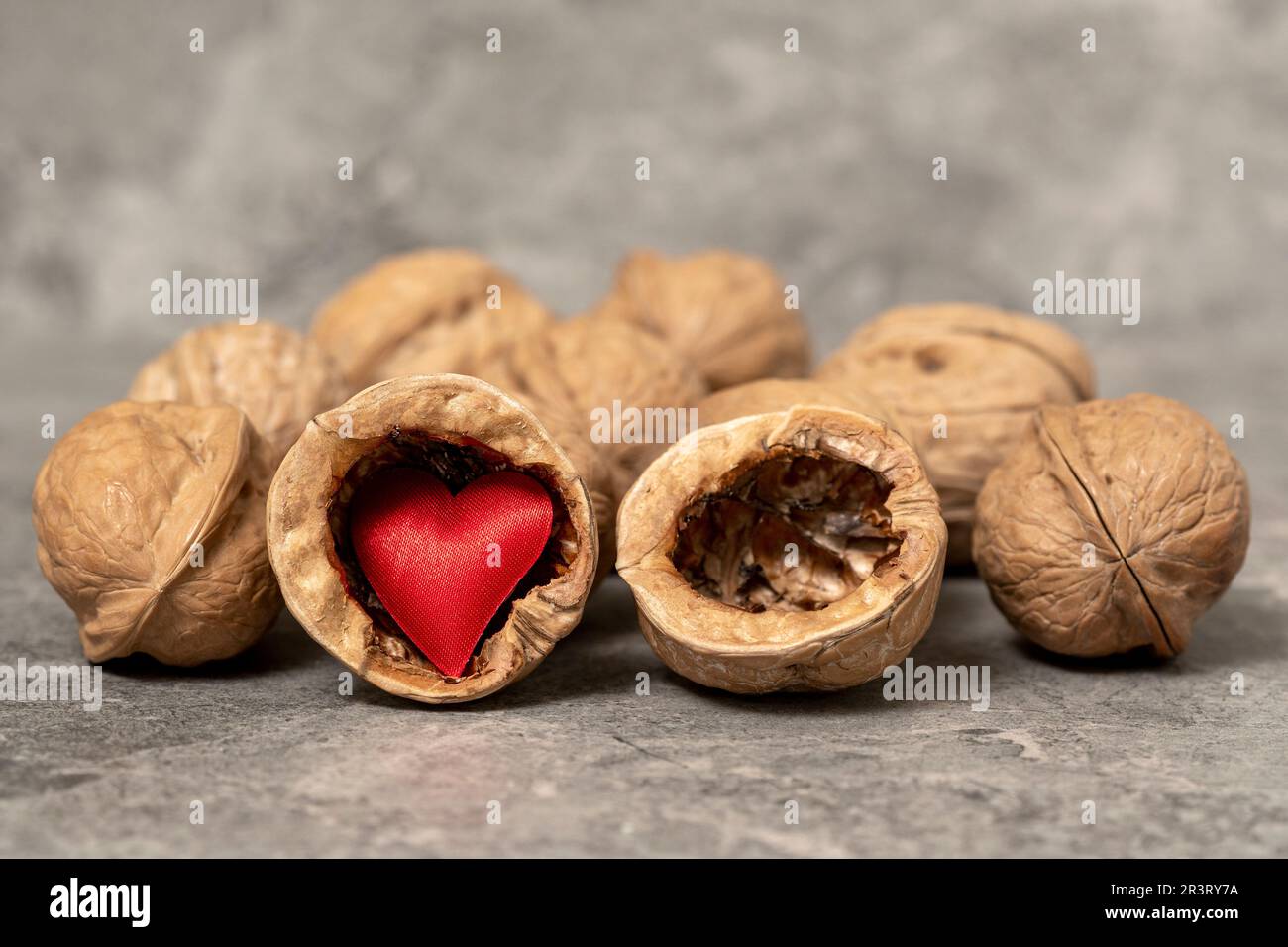 Walnut heart hi-res stock photography and images - Alamy