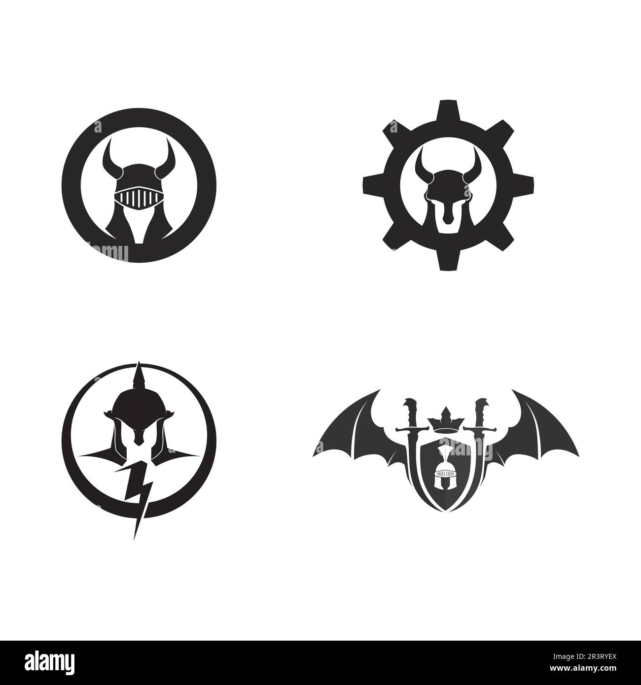 spartan and gladiator logo icon designs vector Stock Vector Image & Art ...