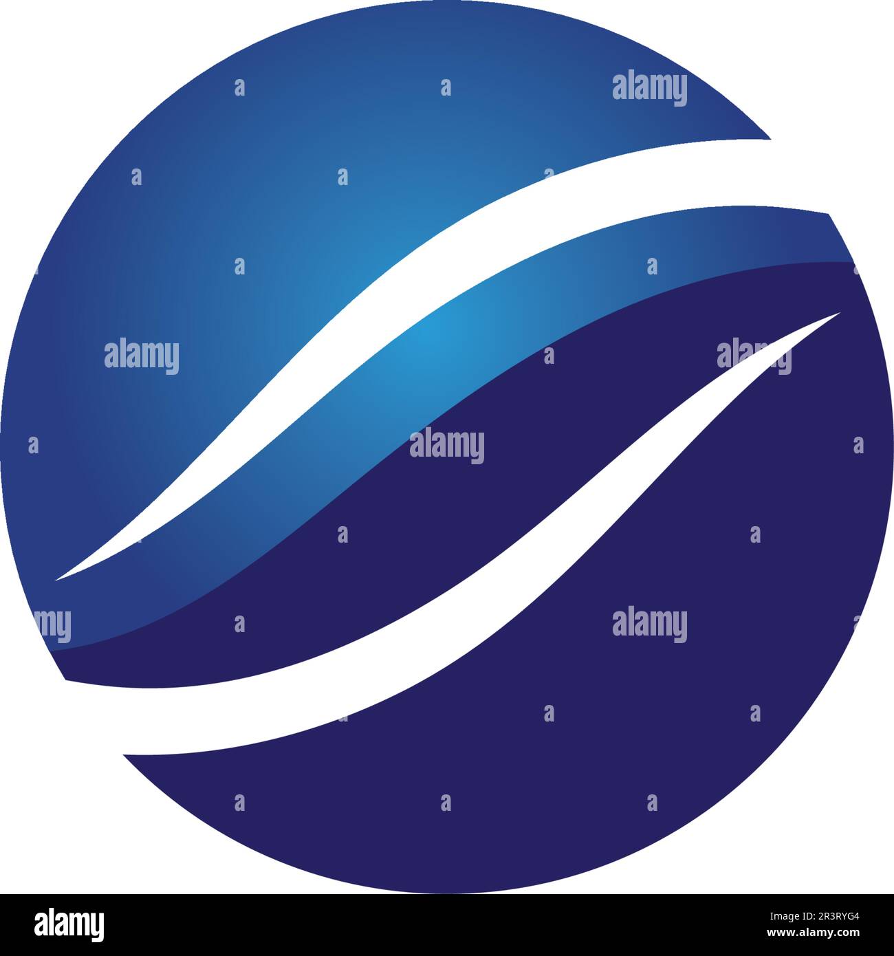 Waves blue beach logo and symbols template icons app Stock Vector Image ...