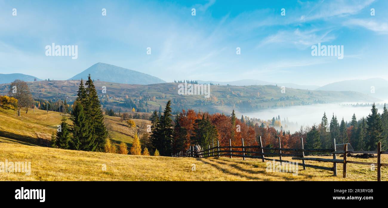 Beautiful carpathian scenery fence hi-res stock photography and images ...