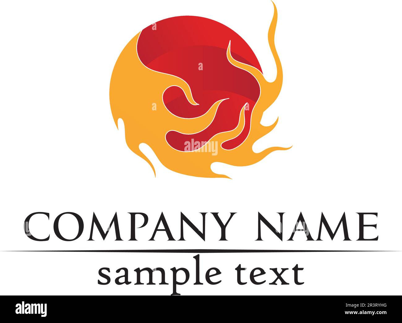 Fire flame nature logo and symbols icons template Stock Vector Image ...