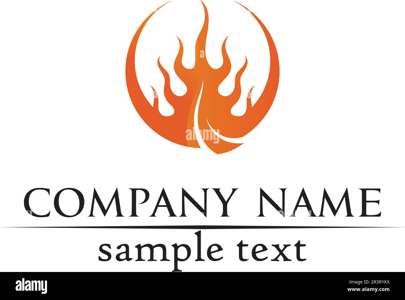 Fire flame nature logo and symbols icons template Stock Vector Image ...