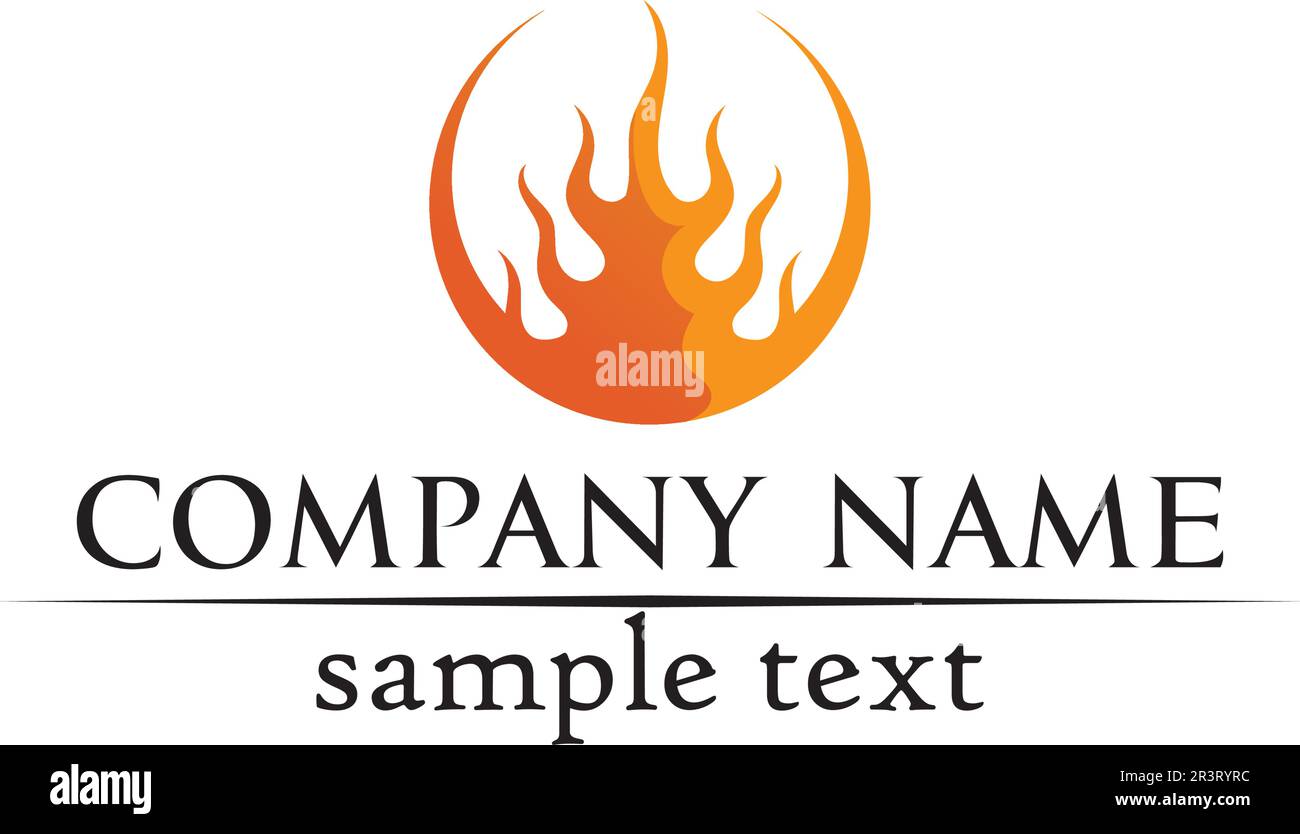 Fire flame nature logo and symbols icons template Stock Vector Image ...