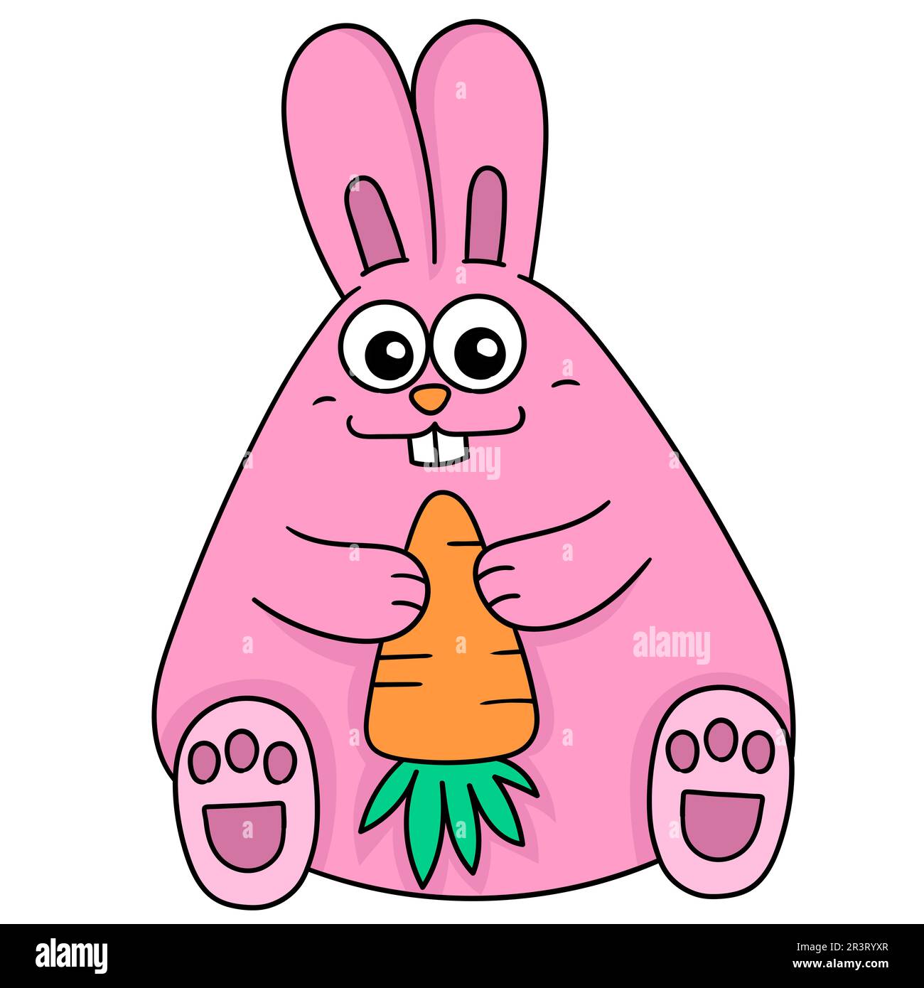 Fat Bunny Cartoon