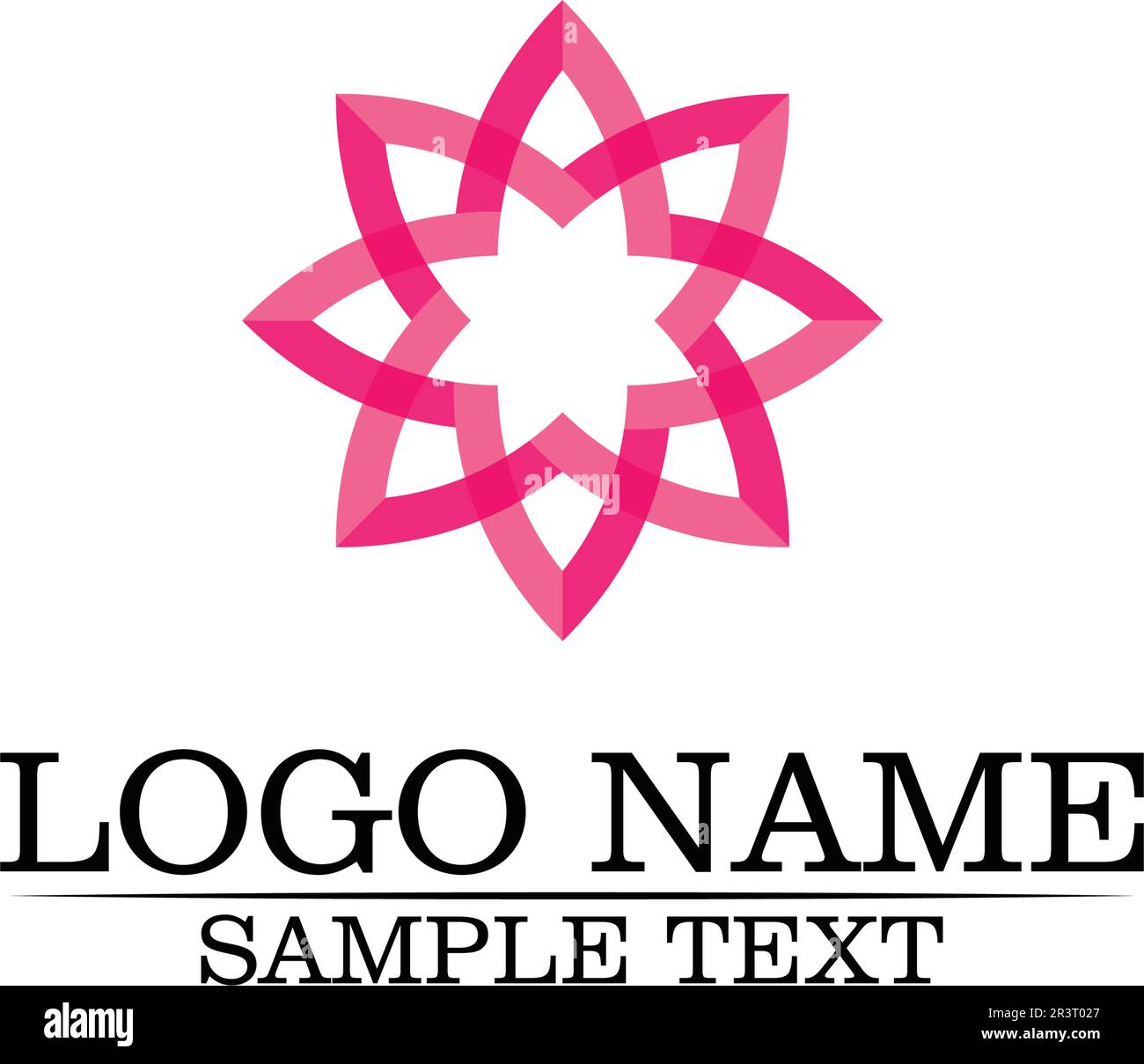 Beauty logo vector vectors Cut Out Stock Images & Pictures - Alamy
