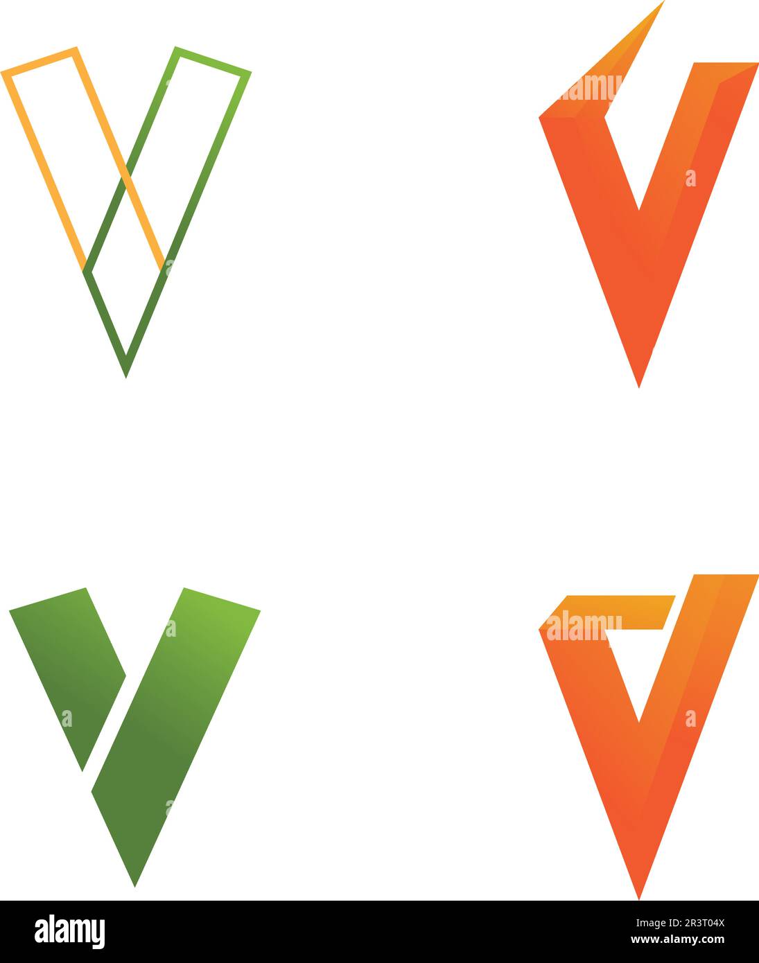 V logo corporate design vector V letters business logo and symbols ...