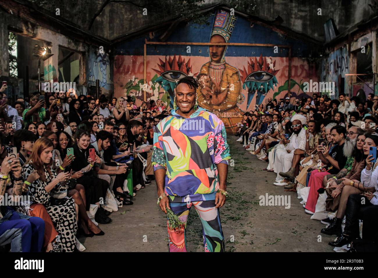 24 May 2023, Brazil, São Paulo: Models present designs by designer ...