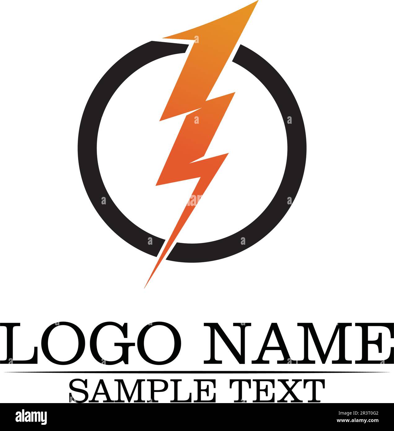 electric Vector lightning icon logo and symbols Stock Vector Image ...