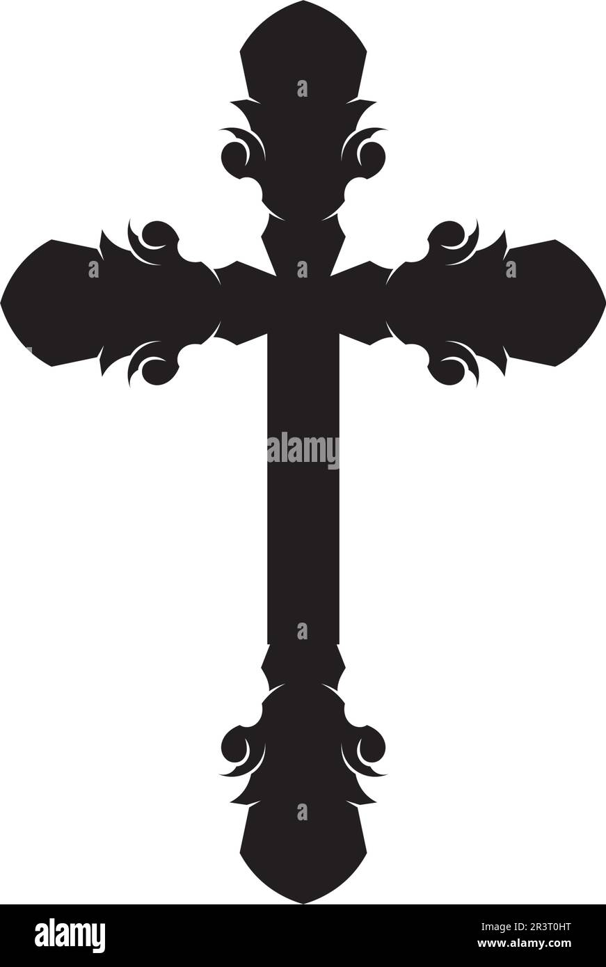 Christian cross tree Black and White Stock Photos & Images - Alamy