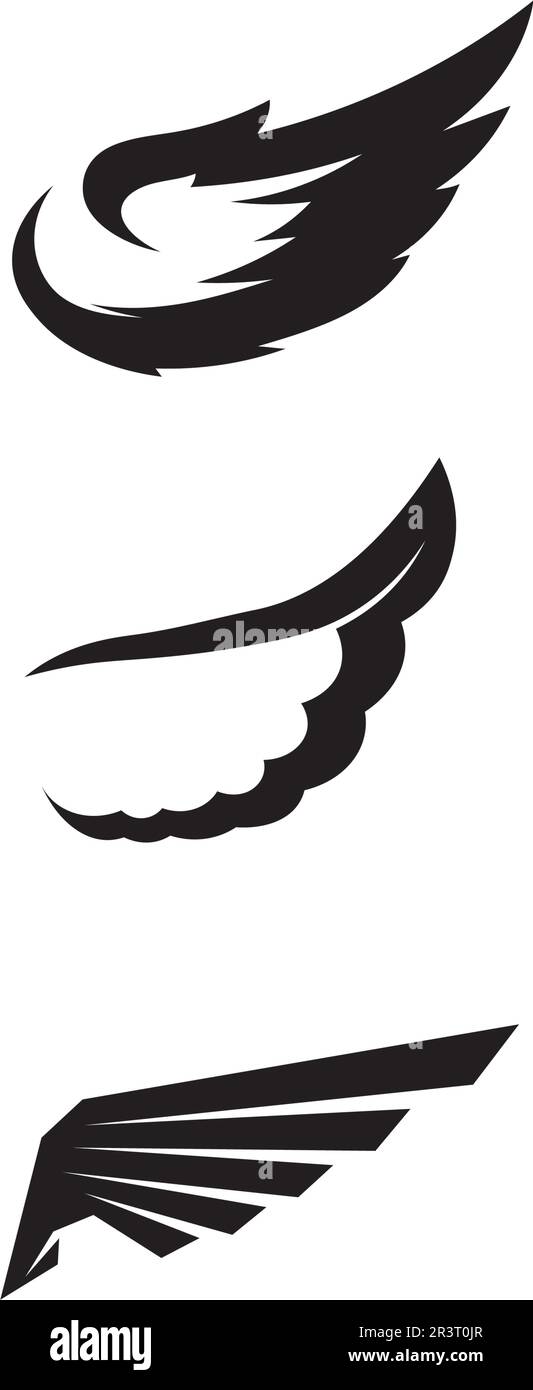 Falcon Wings Logo Template vector icon logo design Stock Vector Image ...