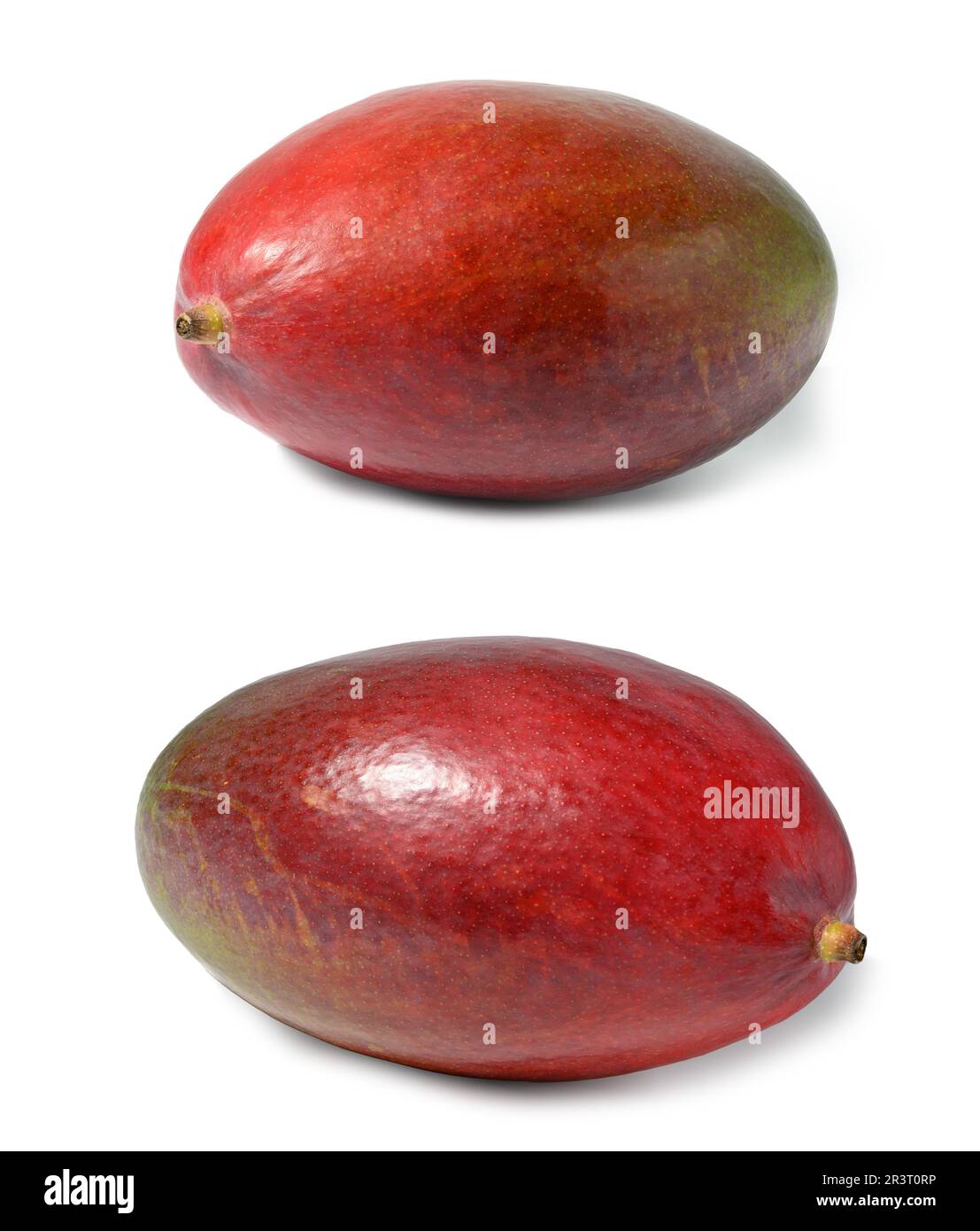 Whole ripe mango on a white isolated background Stock Photo - Alamy