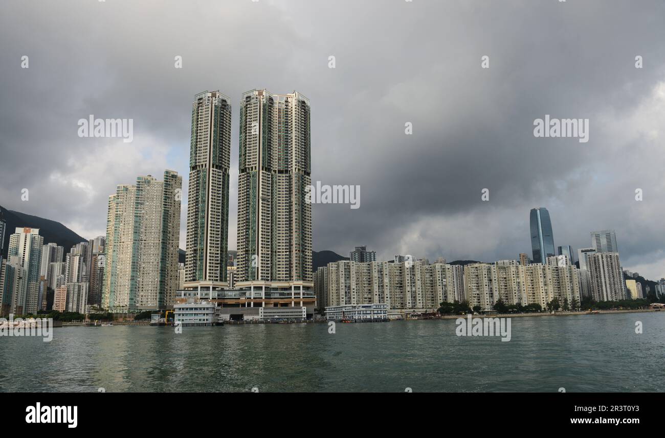 A view of Victoria Harbour and Quarry Bay , Hong Kong Stock Photo - Alamy