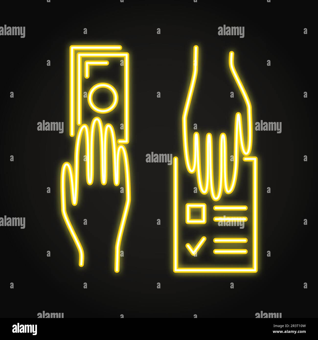 Democracy voting form icon Stock Vector Images - Alamy