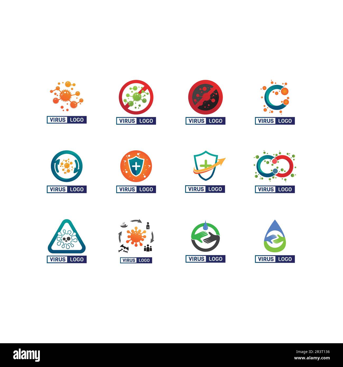 virus,coronavirus, Bacteria, Germs and Microbe isolated on white ...