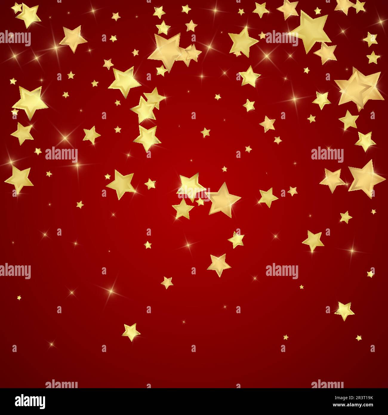Magic stars vector overlay. Gold stars scattered around randomly ...
