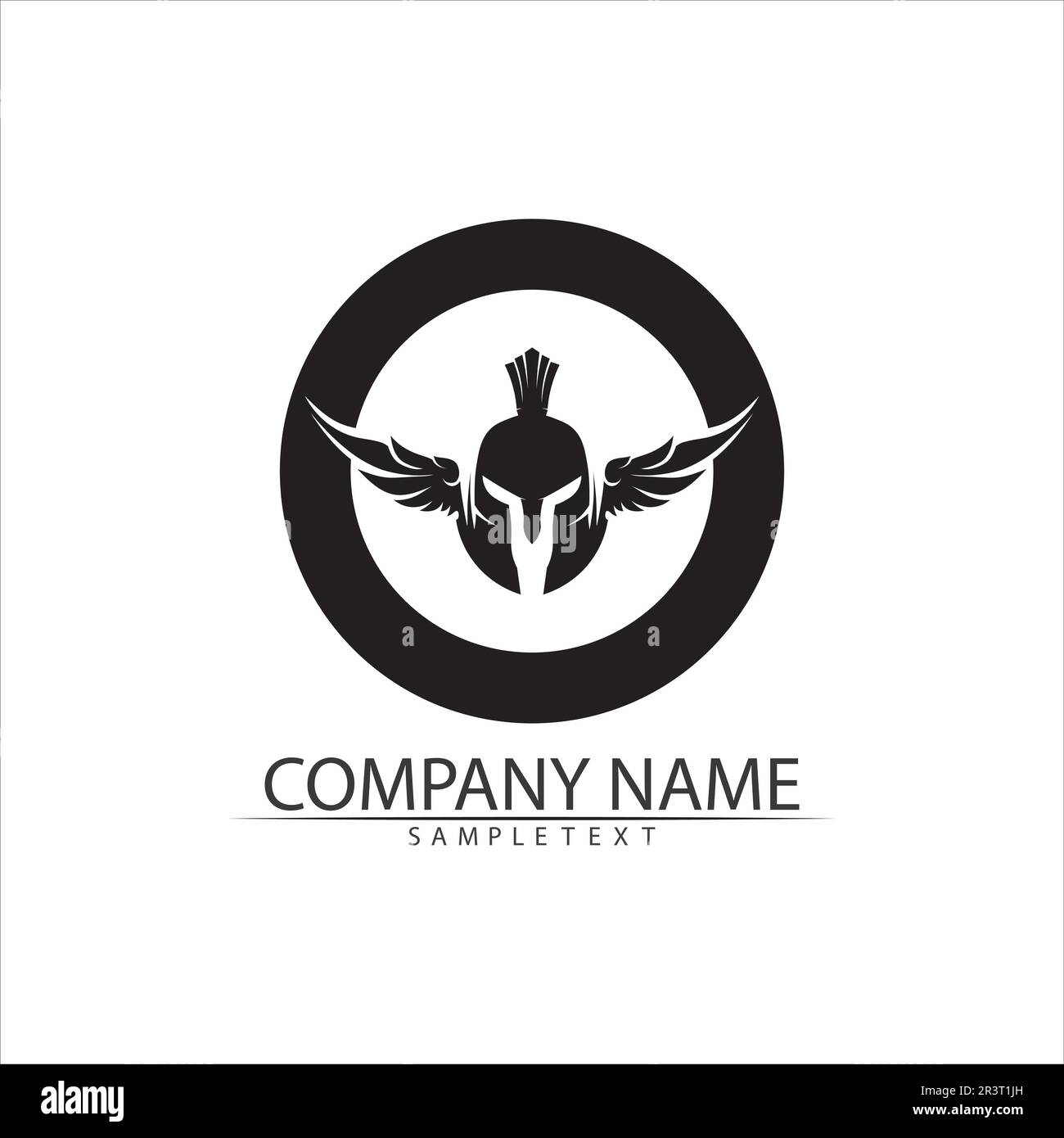 spartan logo and vector design helmet and head Stock Vector Image & Art ...