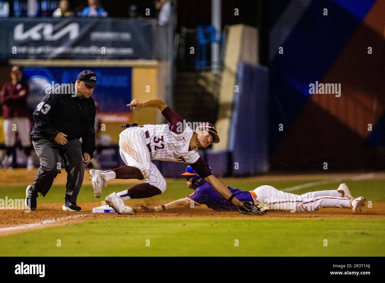 Durham, NC, USA. 24th May, 2023. Virginia Tech Hokies infielder Lucas ...