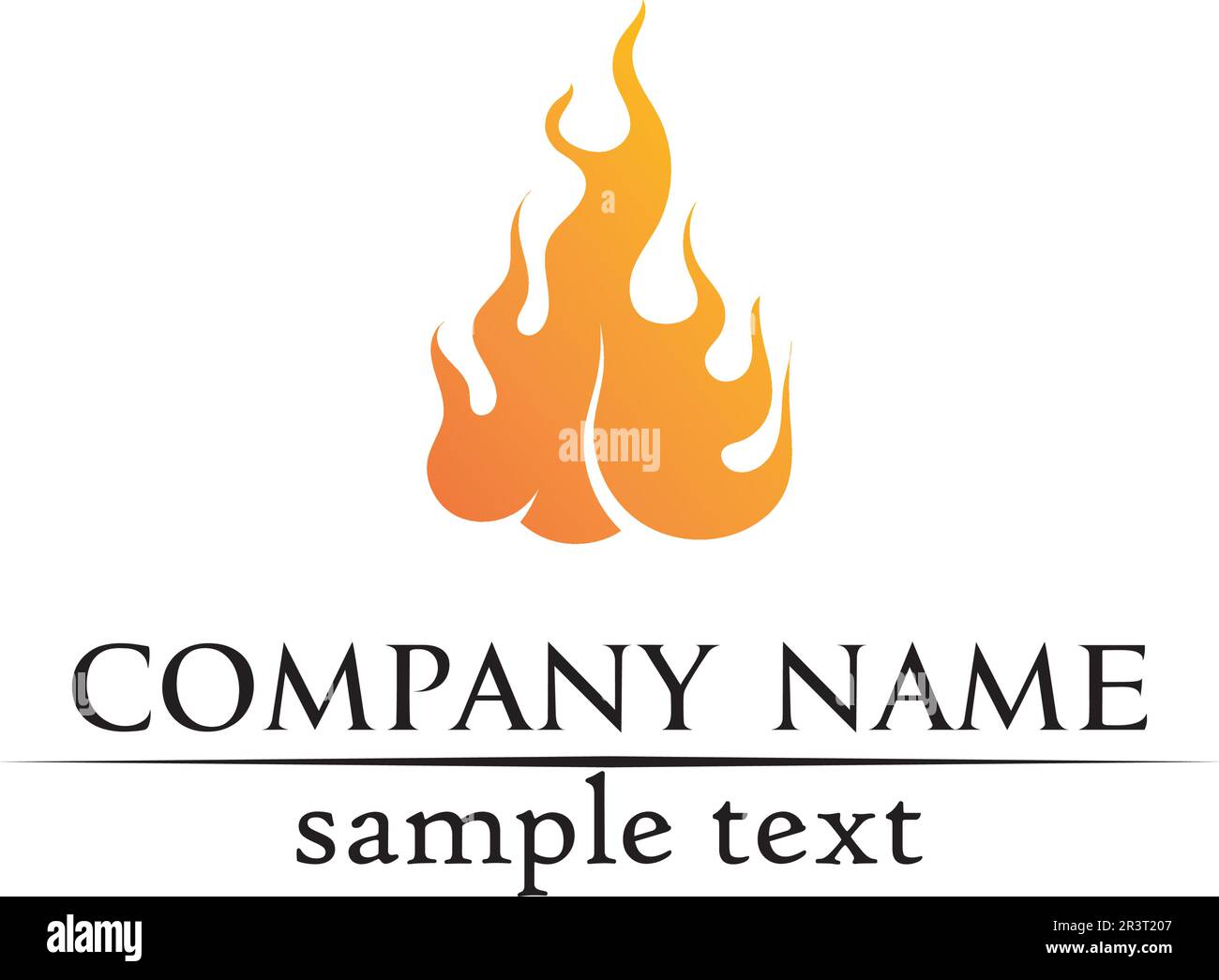 Fire flame nature logo and symbols icons template Stock Vector Image ...