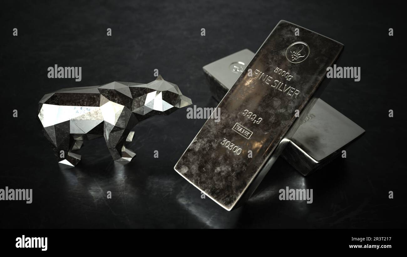 Silver bars falling hi-res stock photography and images - Alamy