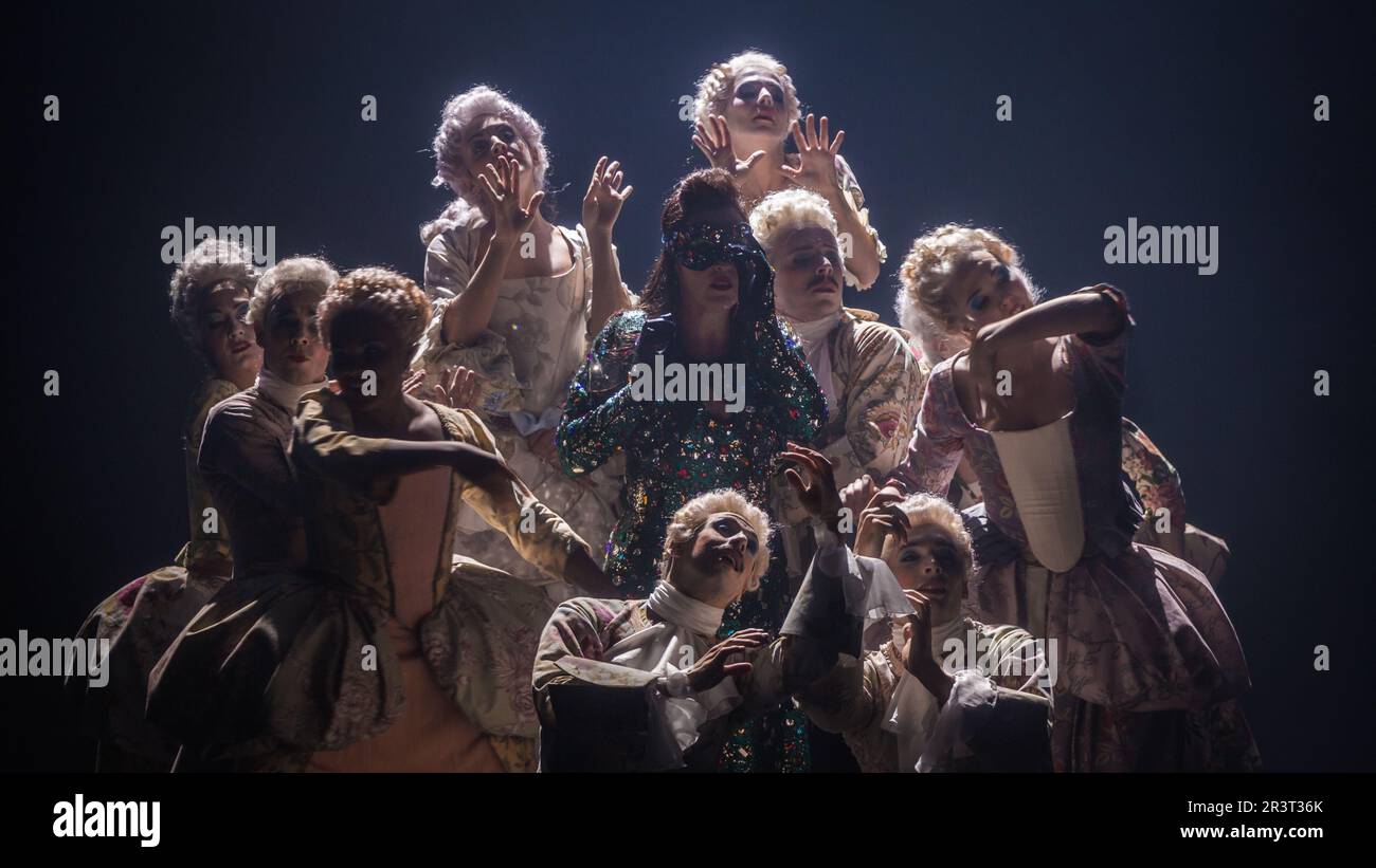 Musical Candide by Leonard Bernstein (Komische Oper Berlin Stock Photo ...