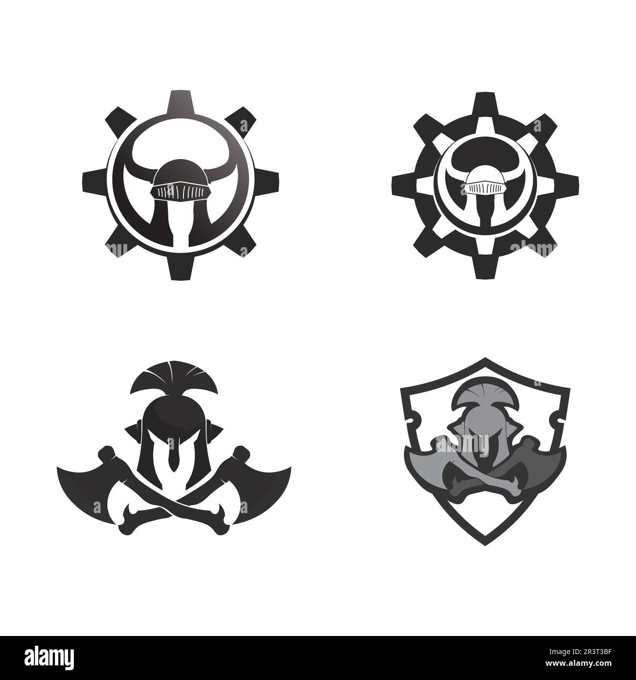 spartan and gladiator logo icon designs vector Stock Vector Image & Art ...